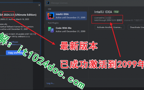 【IDEA注册码2025】IntelliJ IDEA 2025.1永久激活图文教程_程序员社区_IDEA激活码,IDEA破解教程,PyCharm激活码